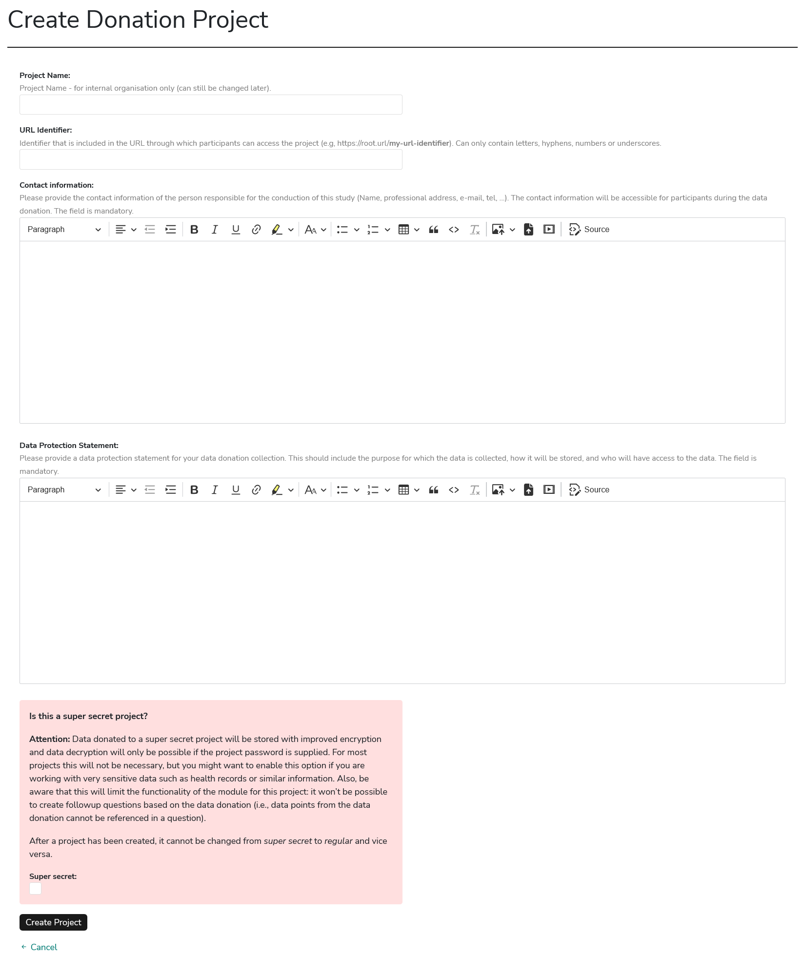 DDM | Creating a Data Donation Project